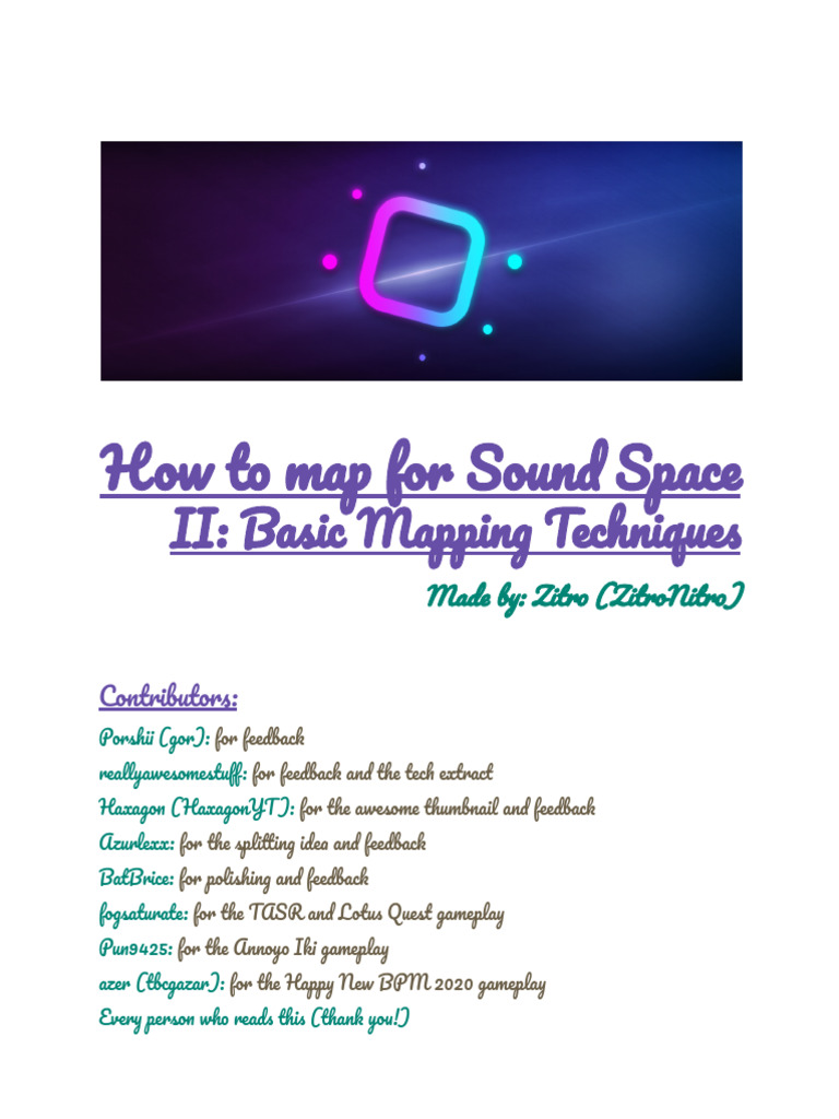 Sound Space Mapping Techniques Guide | PDF | Rectangle
