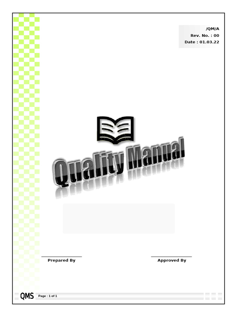 1.MST-QM-A - Title Page | PDF