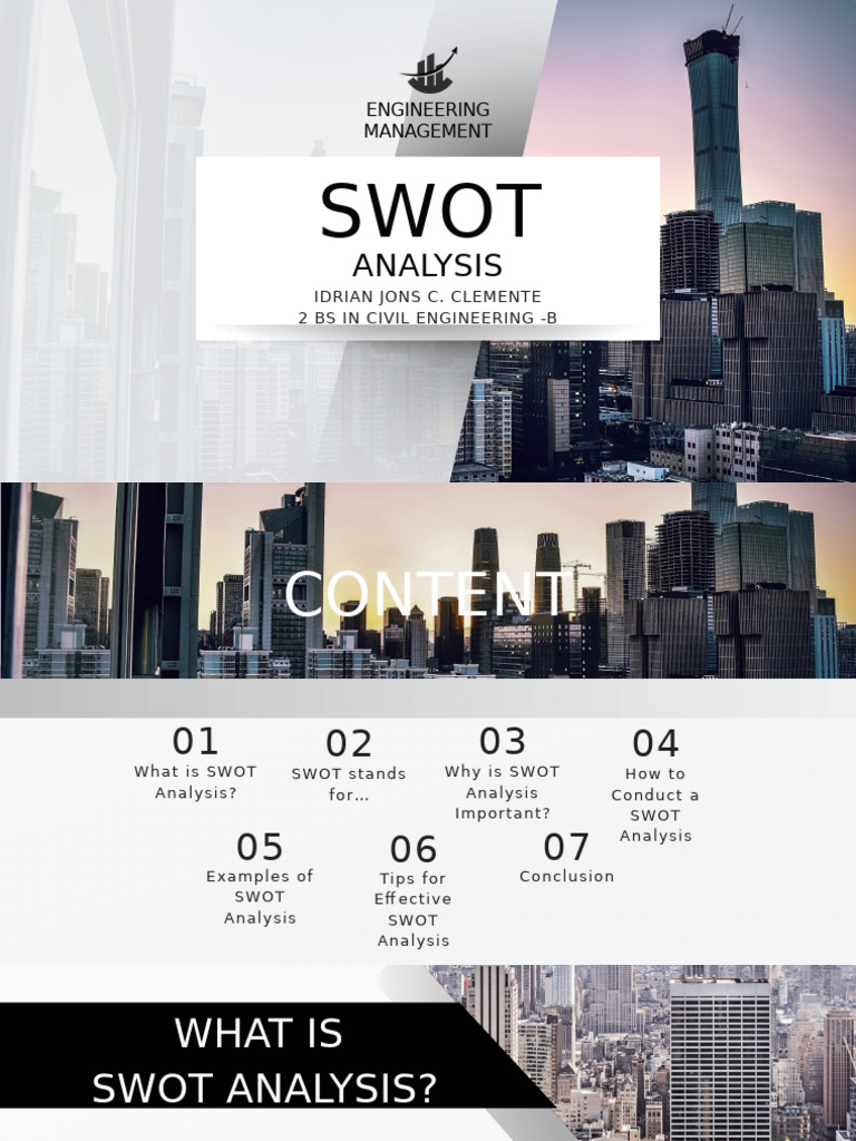 Clemente, Idrian Jons C - Management. | PDF | Swot Analysis ...