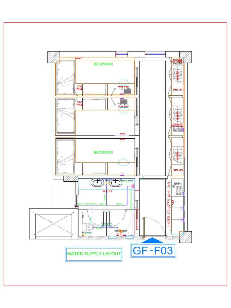 Water Supply Layout Plan | PDF