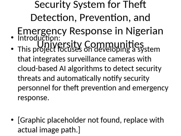 Autonomous Security System Intro | PDF