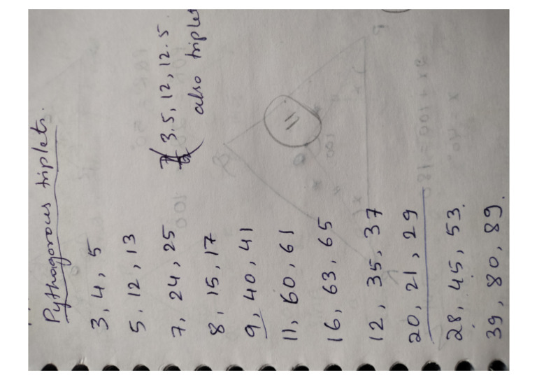 Pythagoras Triplets | PDF