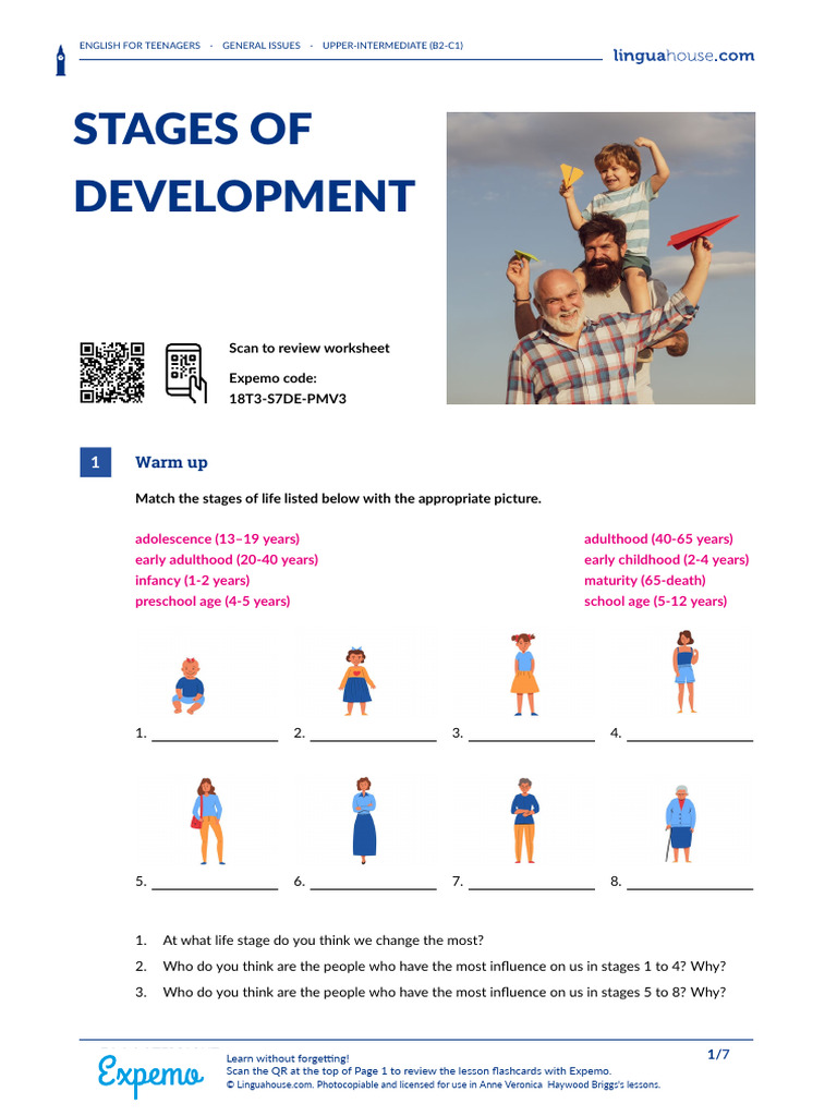Stages of Development British English Teacher | PDF | Adolescence ...