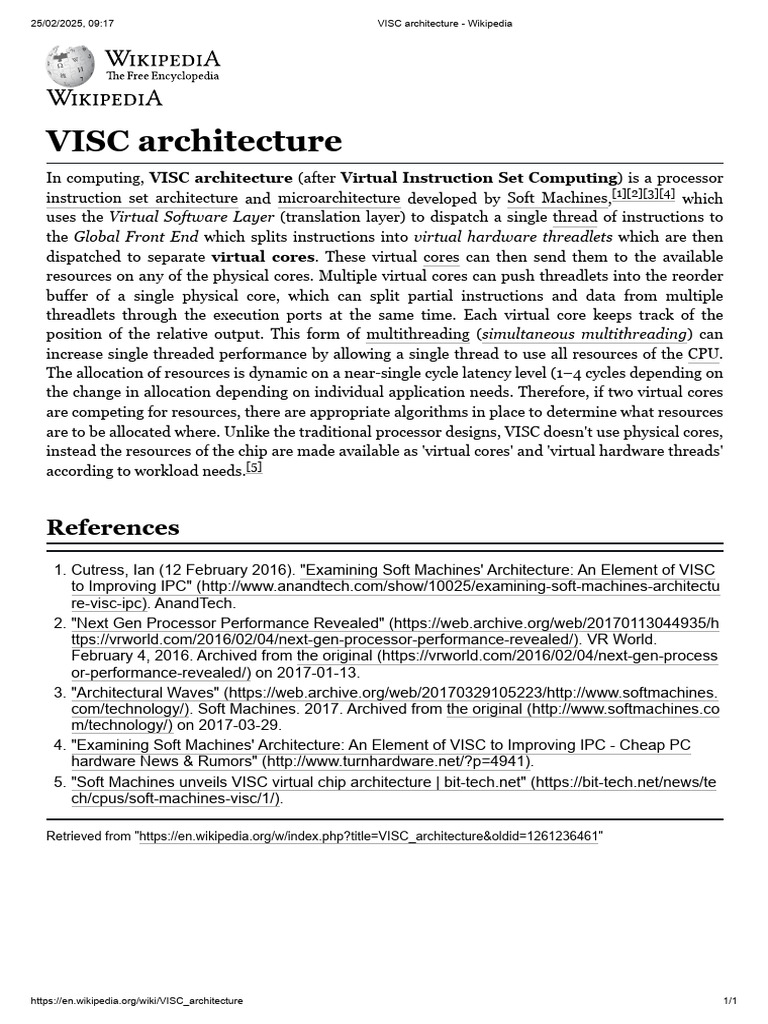 VISC Architecture Explained: Virtual Cores | PDF | Multi Core Processor ...