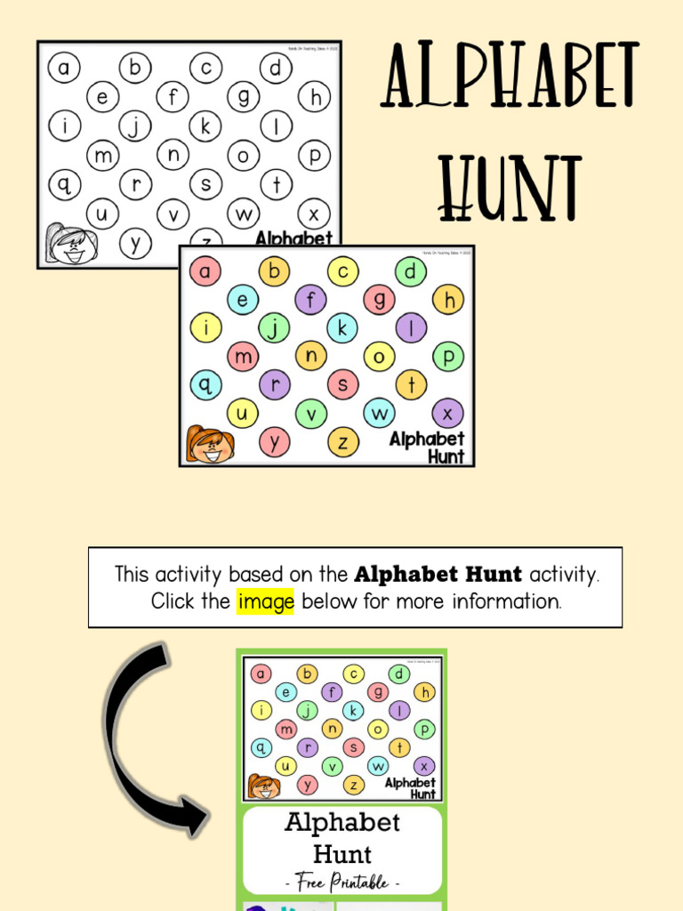 Letter Hunt Alphabet Hunt Alphabet Page | PDF