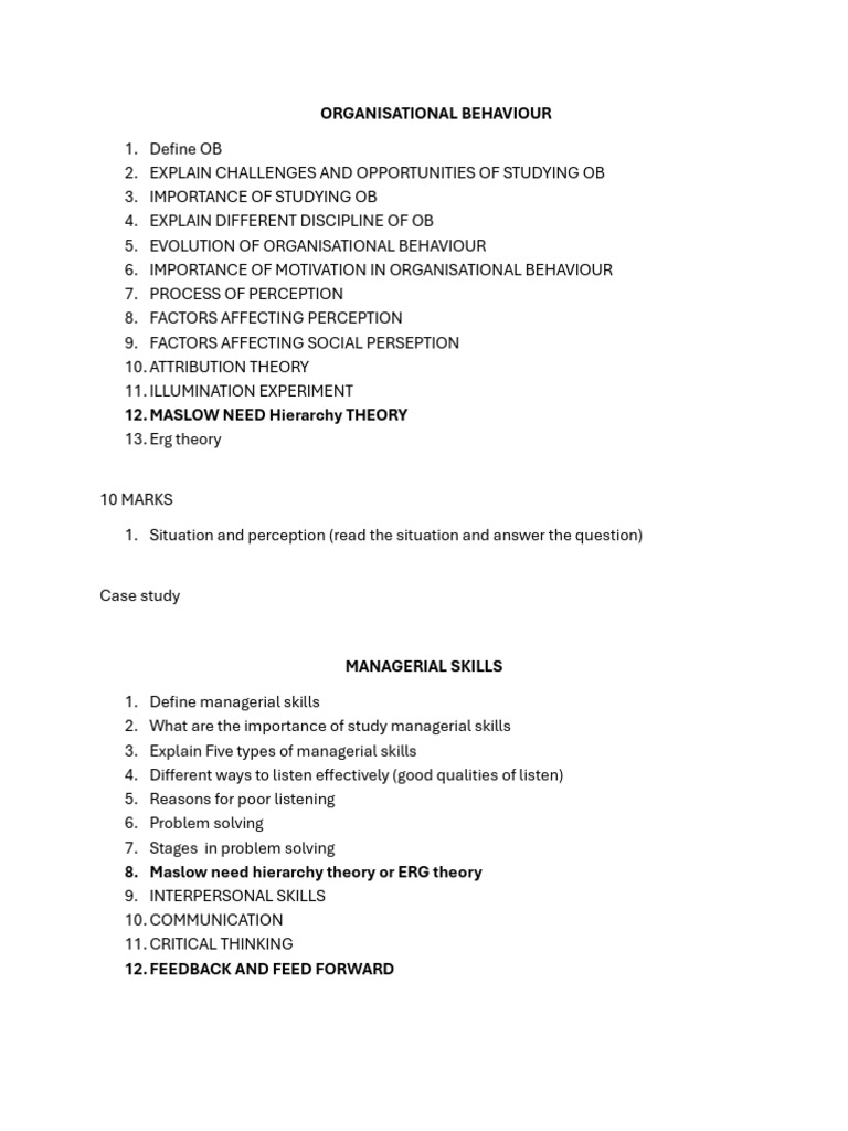 Organisational Behaviour | PDF