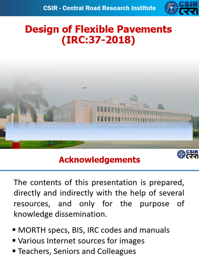Abhishek Mittal Pavement Design - IRC 37-2018 - 07th June 2023 | PDF ...