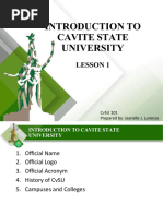 History of Cvsu | PDF