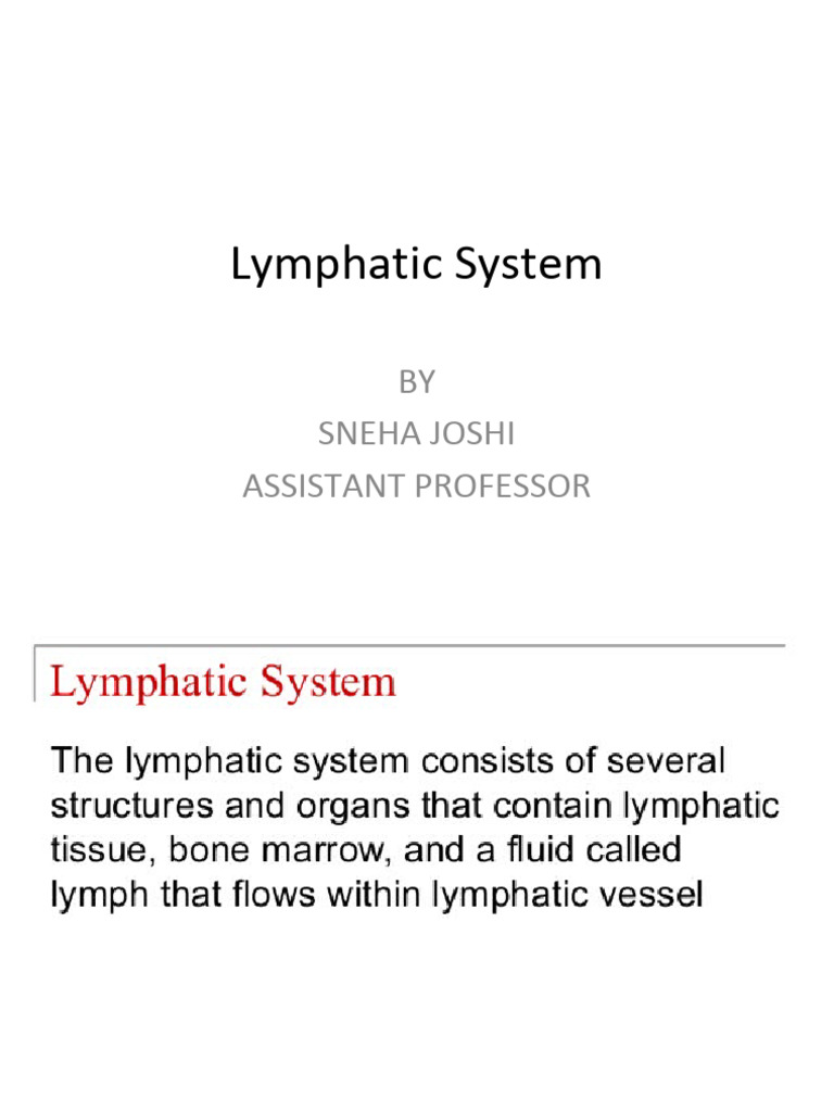 Lymphatic System | PDF