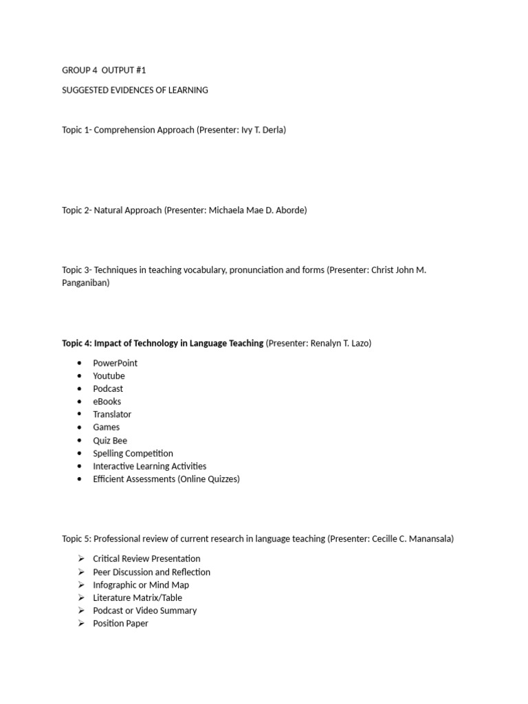 Group 4 Output | PDF