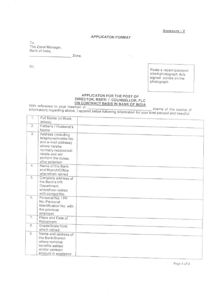 Application Form Agra | PDF