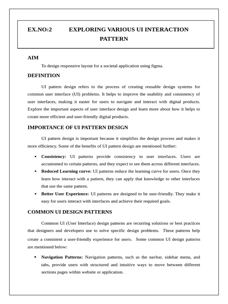 EX2 | PDF | User Interface | Usability