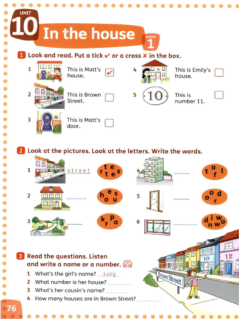 Unit 10. in The House | PDF