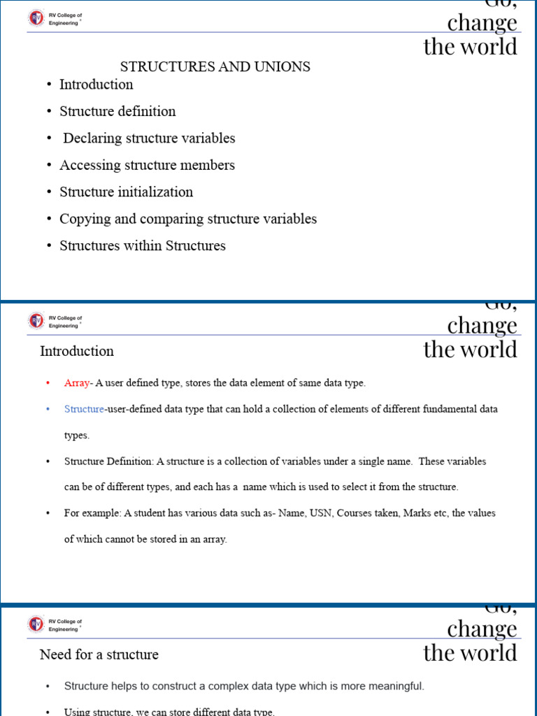 Unit - 5 - Structures and Pointers | PDF | Pointer (Computer Programming) | Data