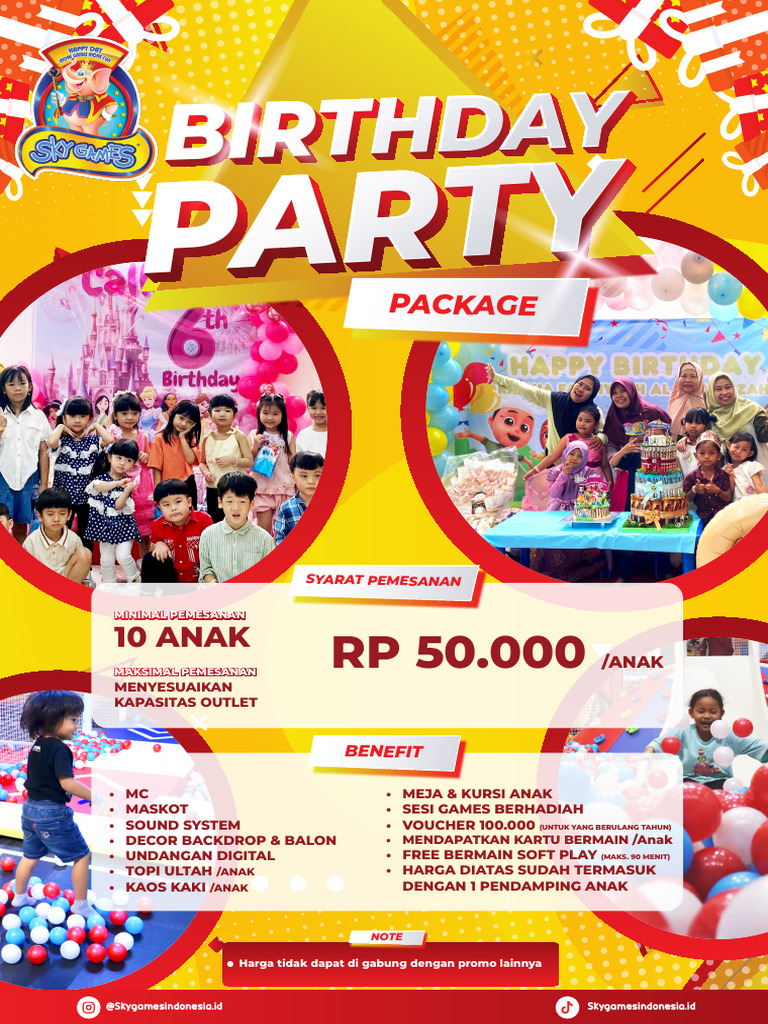 DESAIN BROSUR BIRTHDAY PACKAGE KEL_4 | PDF