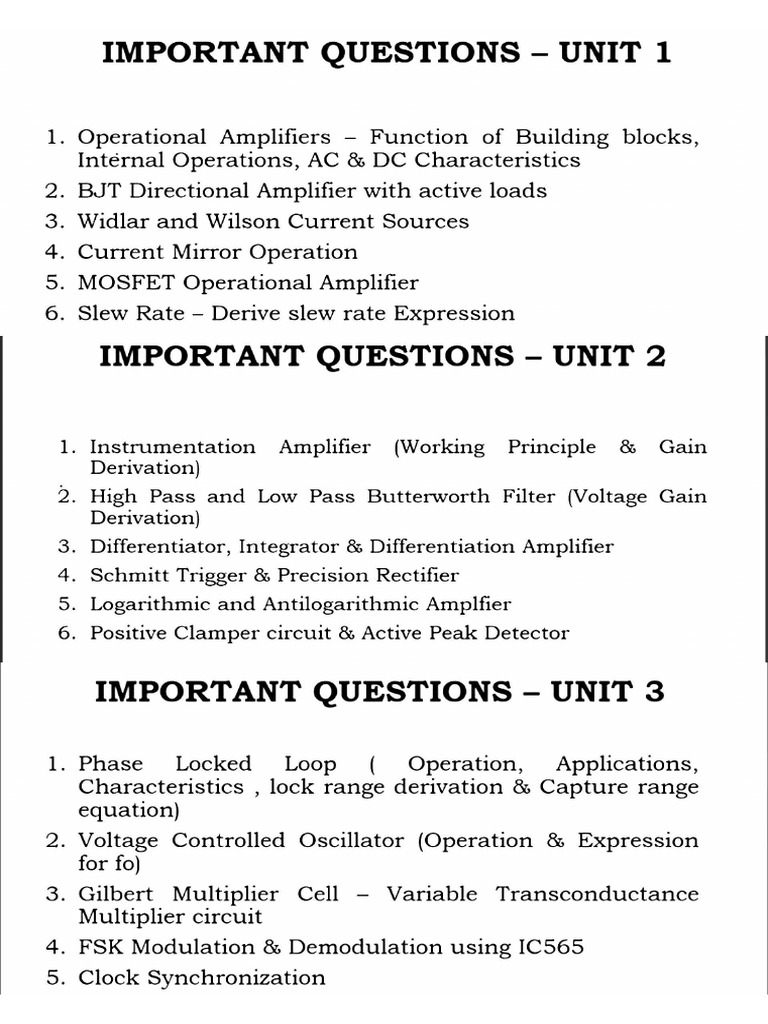 LIC Important Qns | PDF