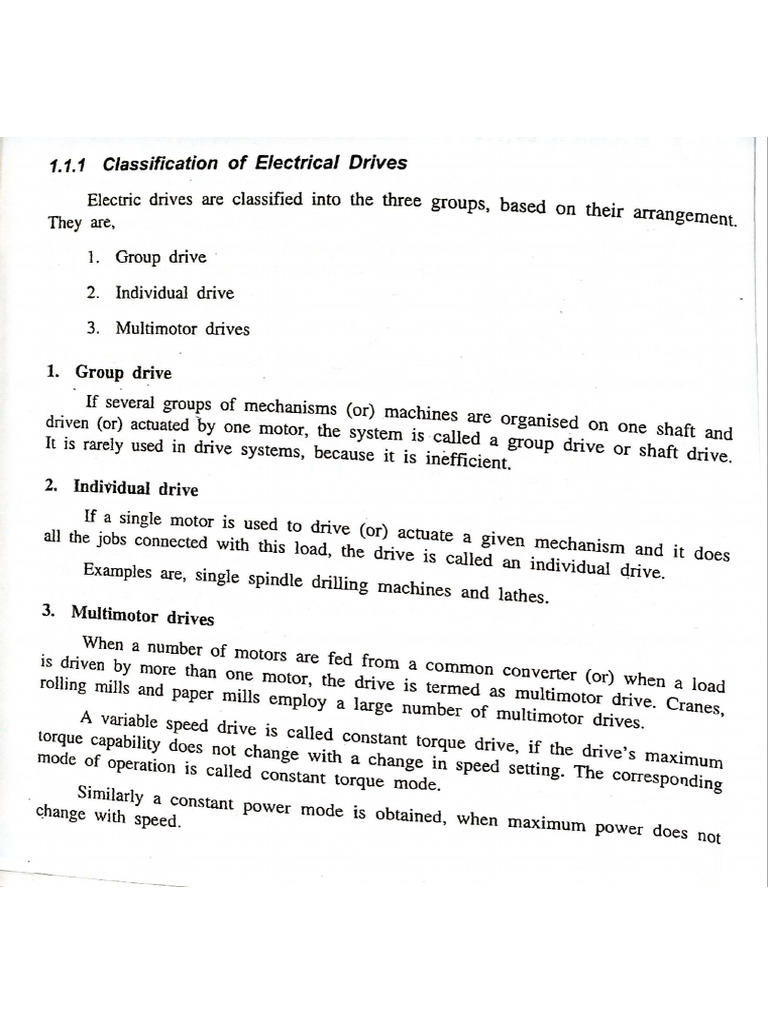Electrical Drives 10M | PDF