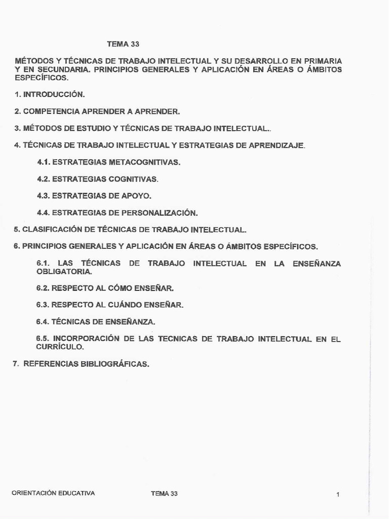 Tema 33_ Modelos y Tec de Dllo Intelectual | PDF