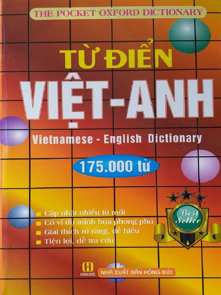 Từ Điển Việt-Anh = Vietnamese-English Dictionary - Nguyễn Quang Minh Trí | PDF
