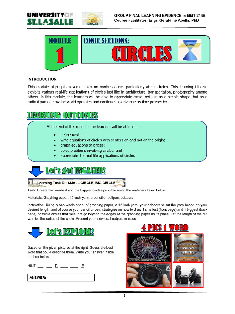 Understanding Circles in Conic Sections | PDF | Circle | Geometry