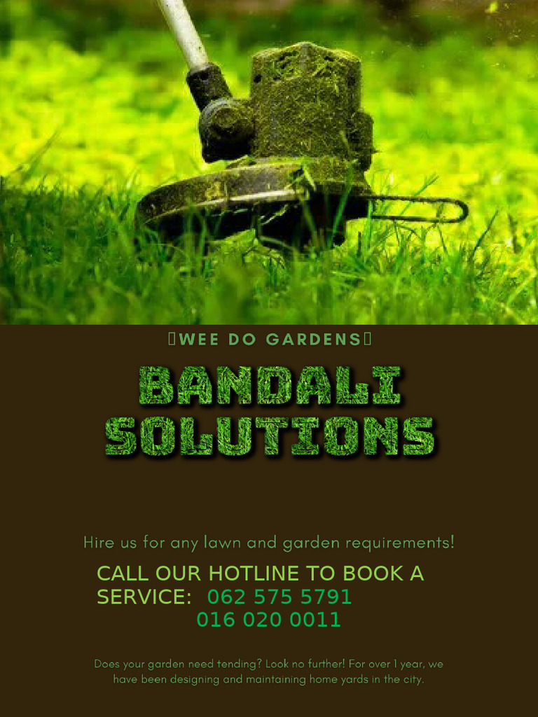 Bandali Garden Service Proposal | PDF | Lawn