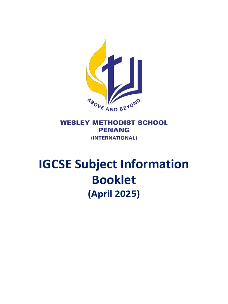 WMSPI IGCSE Subject Information Booklet 2025 | PDF | Sociology | Economics