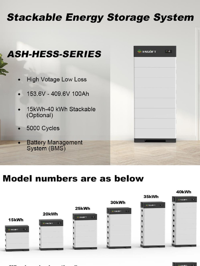 ASH-HESS-15 40kWh Datasheet (2024-08-06 19 - 30 - 37) | PDF