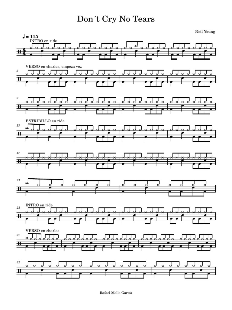 Don T Cry No Tears | PDF