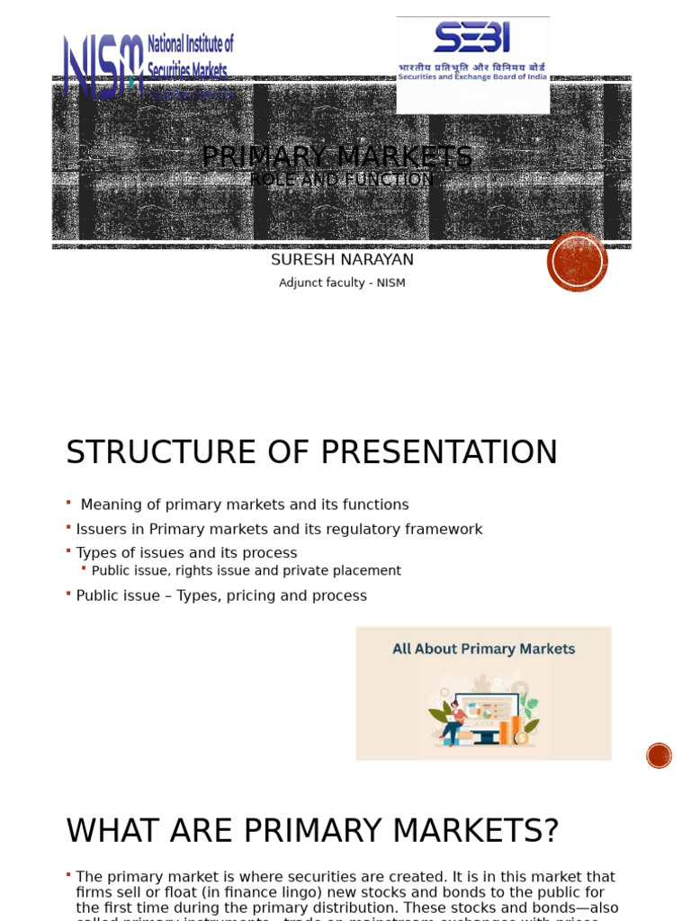 Primary Markets - SEBI - 300125 | PDF | Securities (Finance) | Initial ...