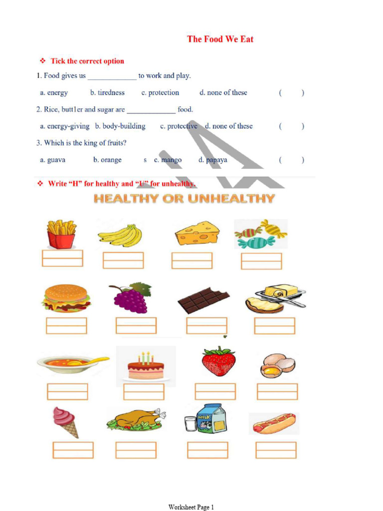 G3_FoodWe eat_Part1 | PDF