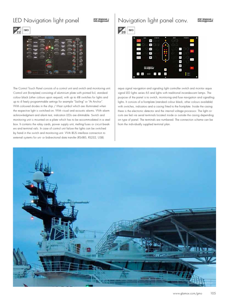 Navigation Light Panel - Global - Marine - and - Offshore - Catalogue | PDF