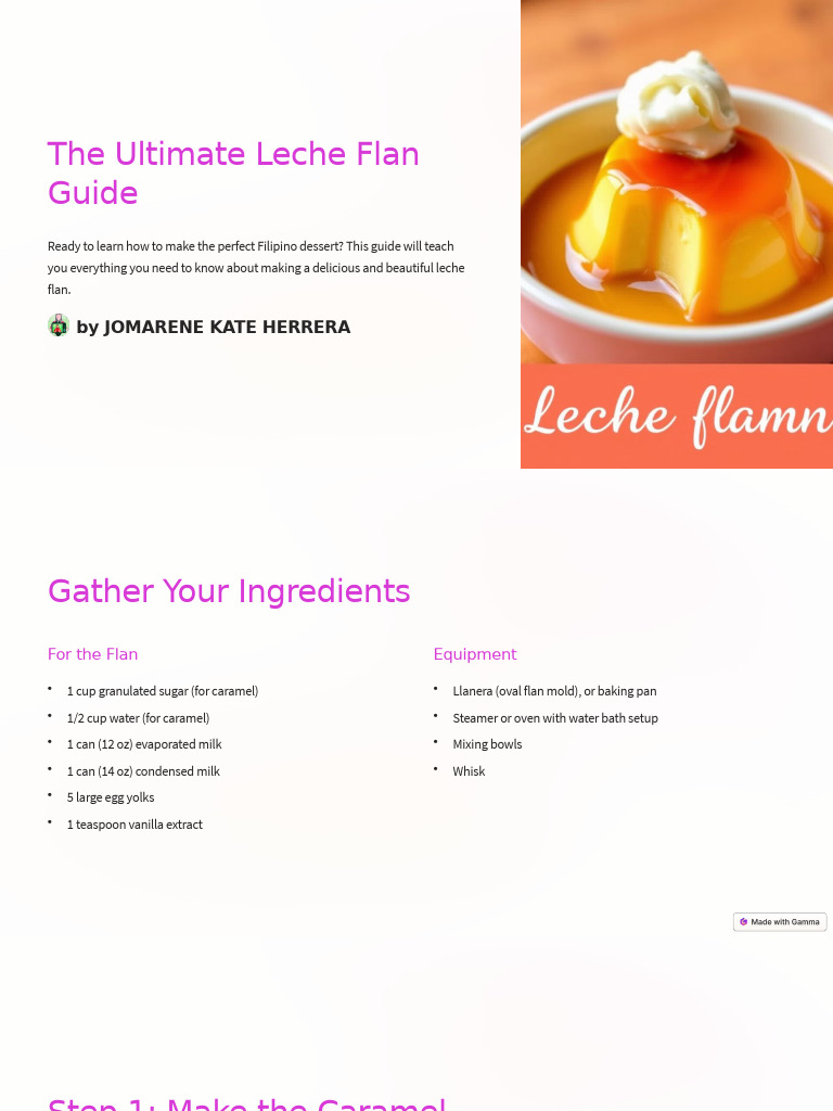 The-Ultimate-Leche-Flan-Guide | PDF