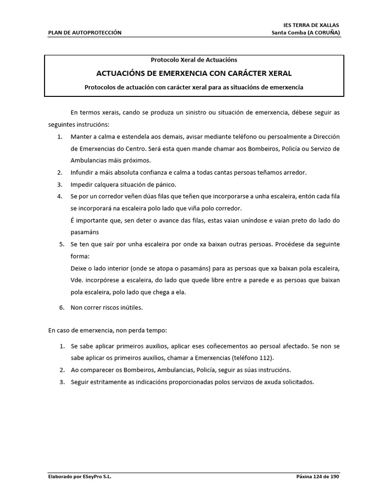 Protocolos de actuación) | PDF