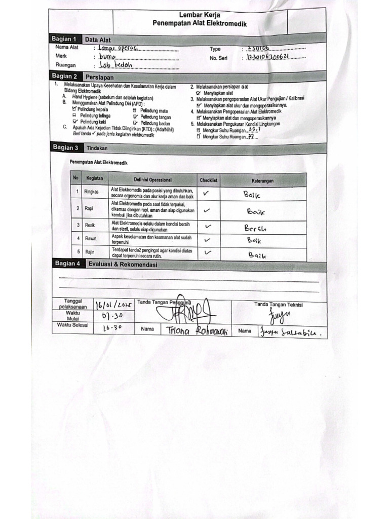 Lampu Operasi KLP 2 | PDF