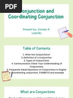 Conjunctions Power Point | PDF | Clause | Sentence (Linguistics)