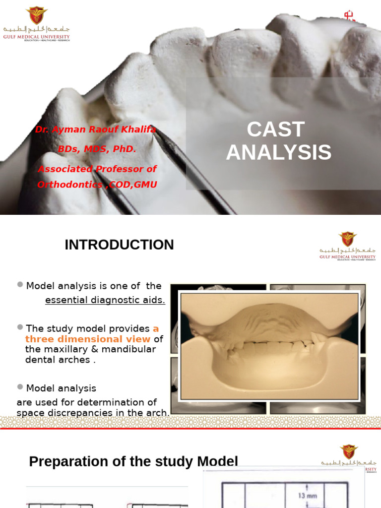 Cast analysis GMU lab | PDF | Dentistry | Mouth