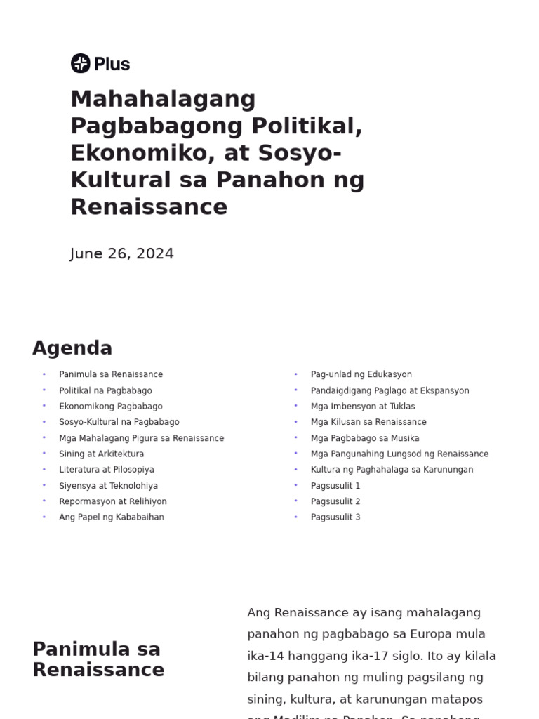 AP 8 Q3 1 WK1 Mahahalagang Pagbabagong Politikal, Ekonomiko, at Sosyo ...