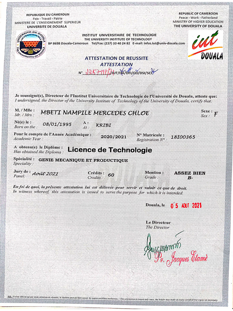 Diplôme S | PDF