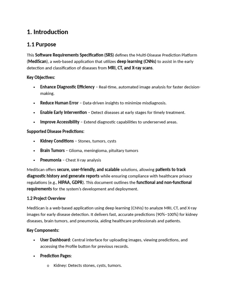 Srs Final | PDF | Brain Tumor | Deep Learning