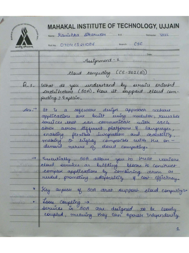 Cloud Computing Assignment | PDF