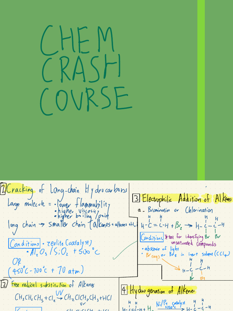 Chem Crash Course | PDF | Aldehyde | Organic Compounds