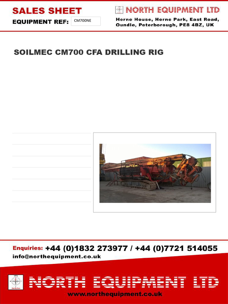 CM700 Sales Template | PDF