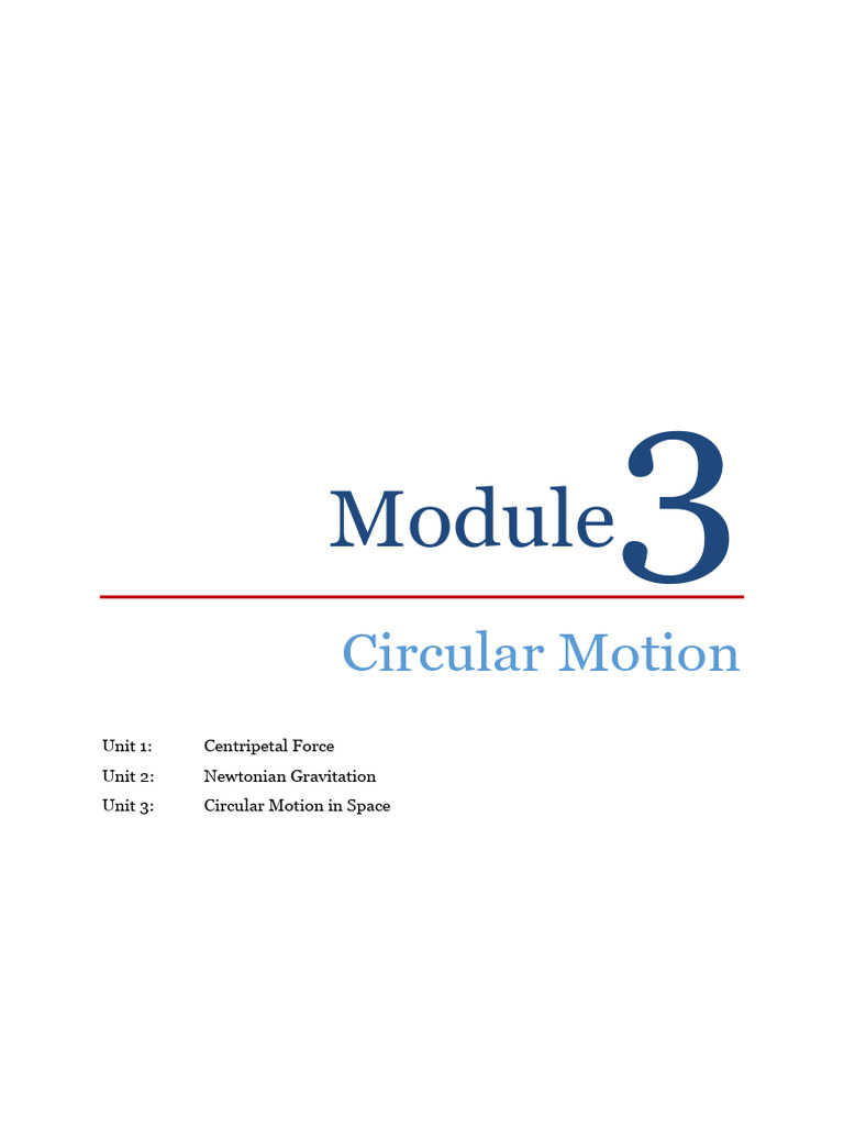 Phy113 Module 3 Lecture Notes PDF | PDF | Acceleration | Force