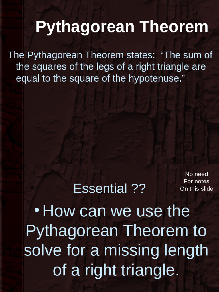 Understanding the Pythagorean Theorem | PDF | Euclidean Geometry ...