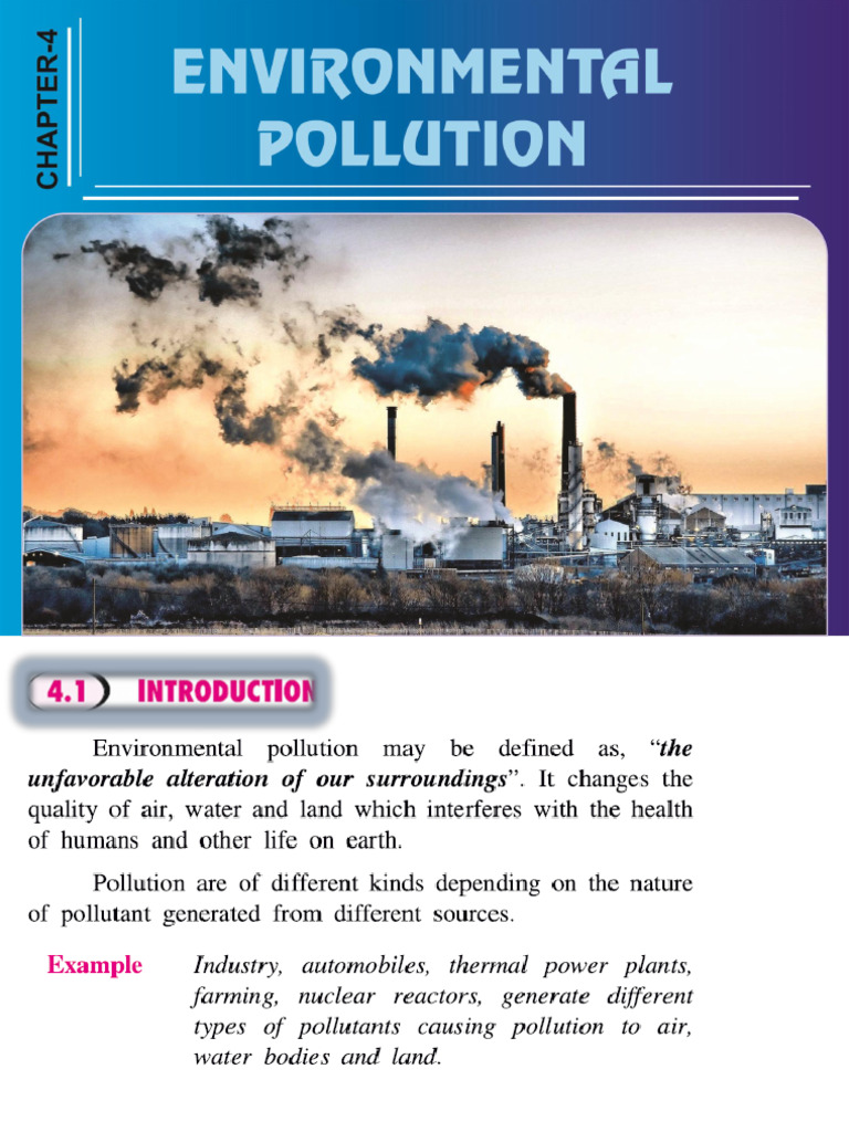 Evs Unit-3 Environmental Pollution | PDF