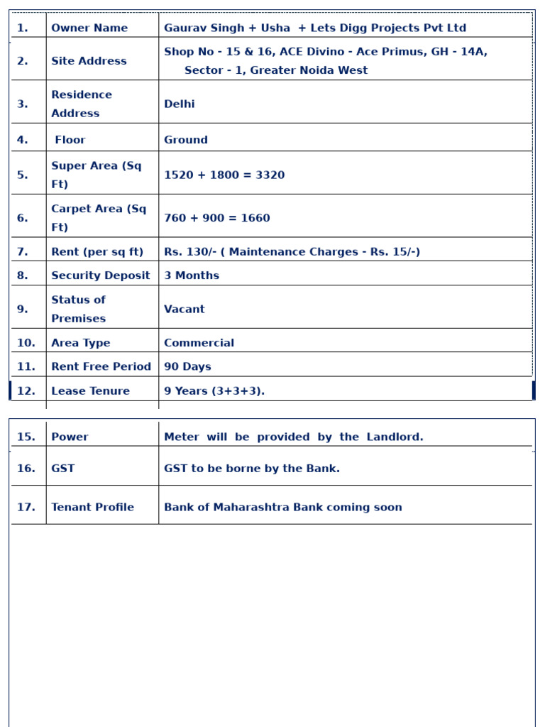 HDFC BANK - ACE Divino - Ace Primus - Shop No 15 & 16 GH 14A Sector - 1 ...