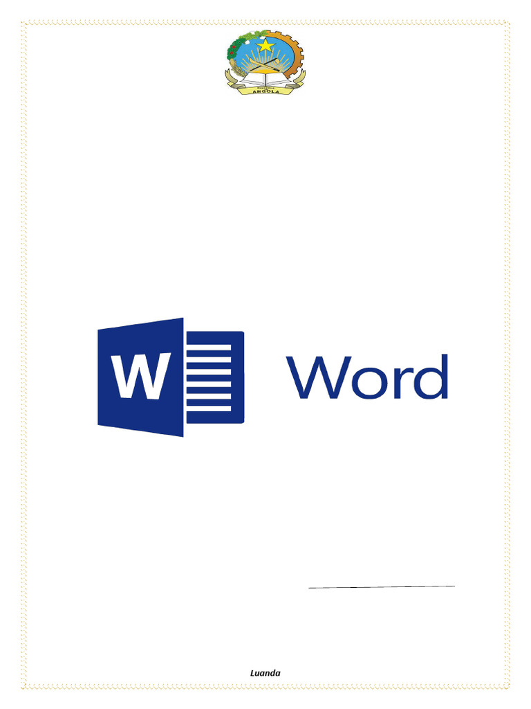 Capa de Trabalho em Microsoft Word | PDF