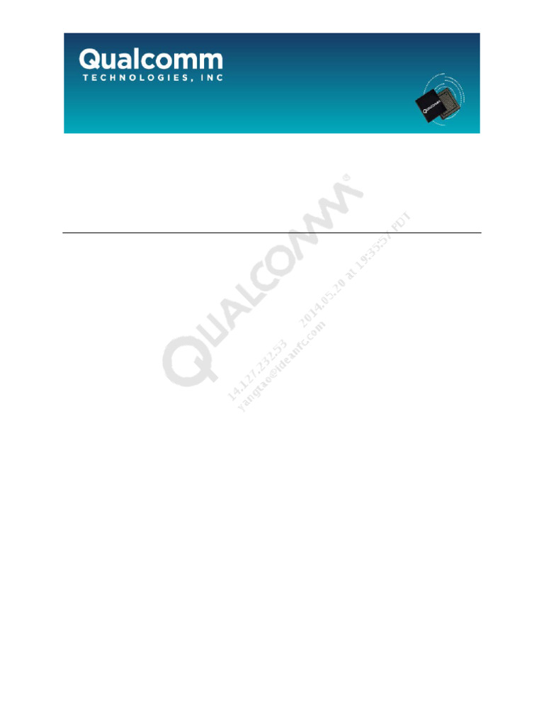 MSM8974 LA Software User Manual | PDF | Android (Operating System ...