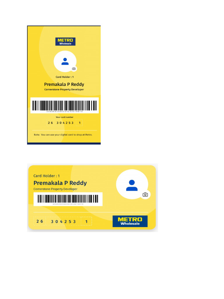 Metro Card | PDF