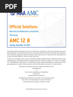 AMC 10B Solution | PDF